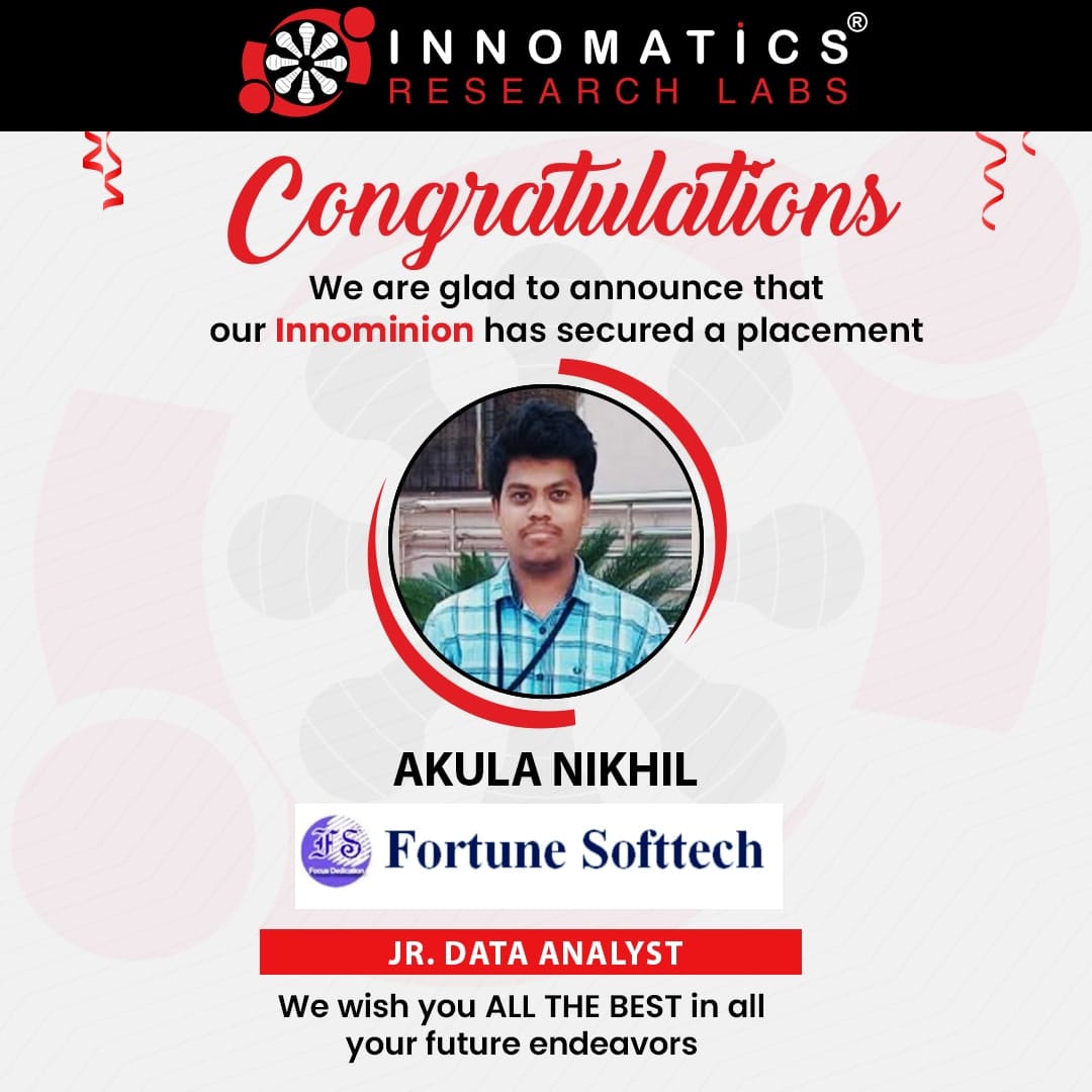 Data Science Internship - Innomatics Research Labs