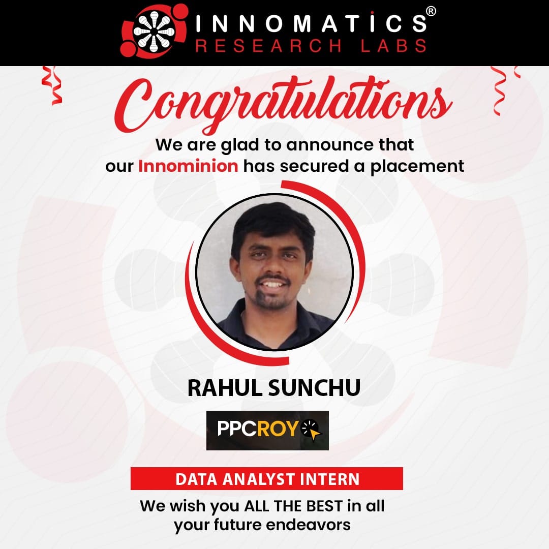 Data Science Internship - Innomatics Research Labs