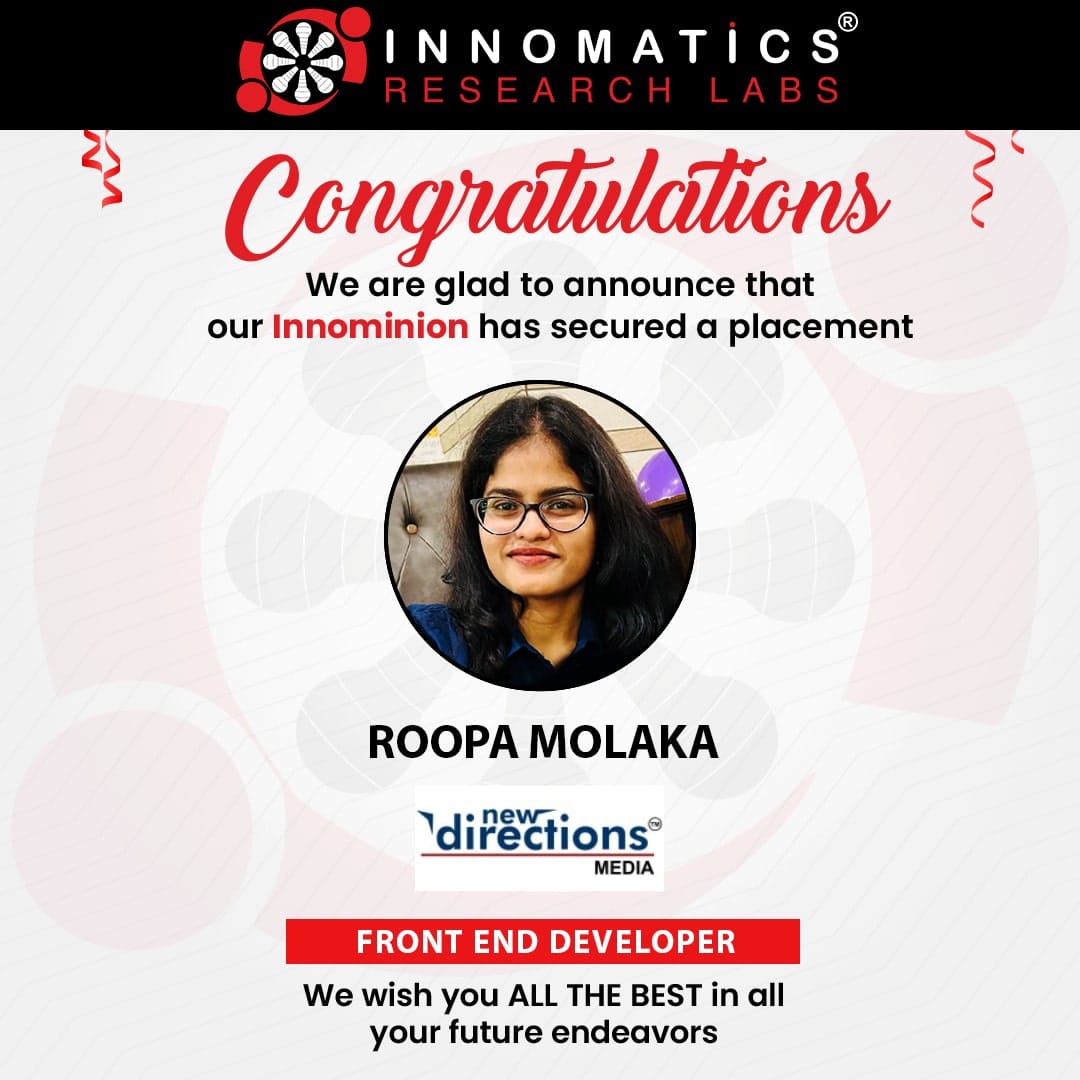 Data Science Internship - Innomatics Research Labs