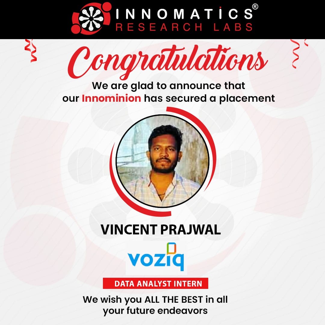 Data Science Internship - Innomatics Research Labs